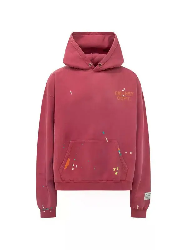 GALLERY DEPT. Paint-splatter Logo Hoodie - Red