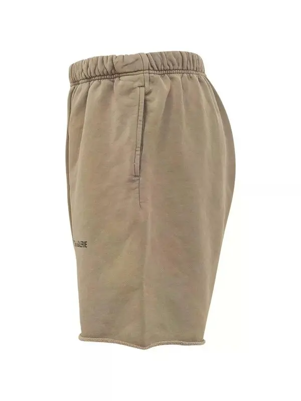 GALLERY DEPT. Logo Print Raw Edge Shorts