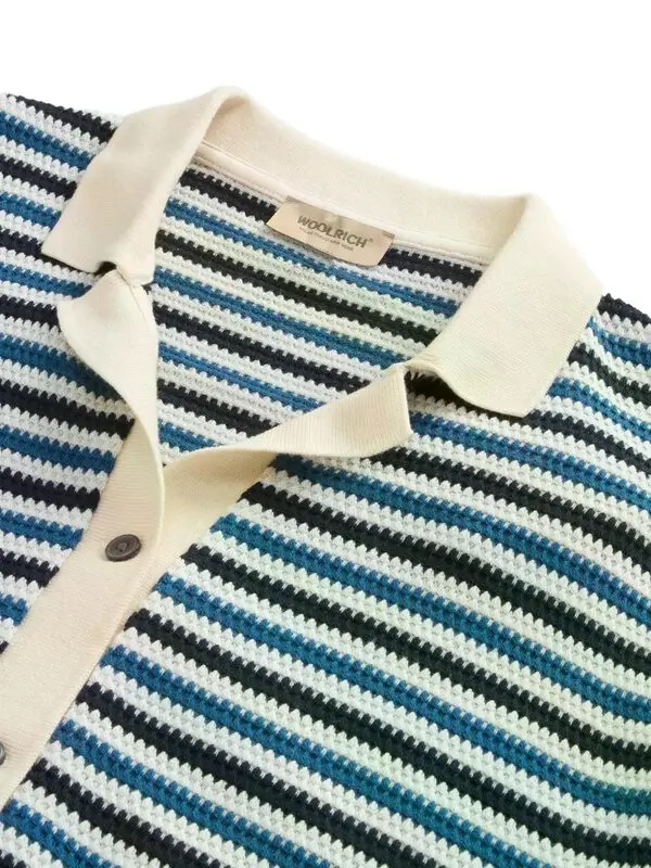 Woolrich Striped Crochet-effect Shirt