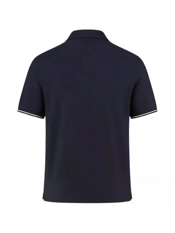 C.P. COMPANY Logo-embroidered Cotton Polo Shirt - Blue