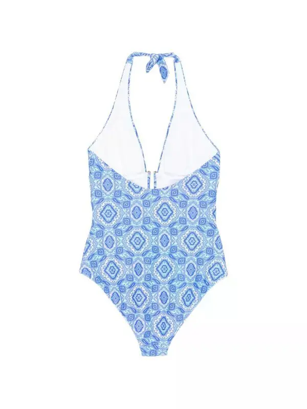 Heidi Klein Paisley Print Halterneck Swimsuit
