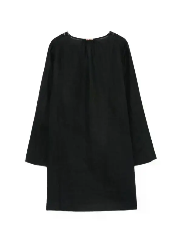 Heidi Klein Crochet Trim Beach Dress - Black