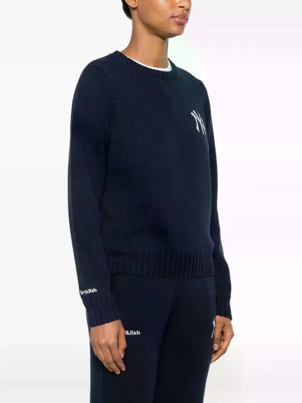 SPORTY & RICH Yankees Embroidered Sweater