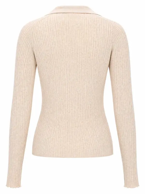 Maison Kitsuné Cardigan With Lapel Neck And Logo Detail