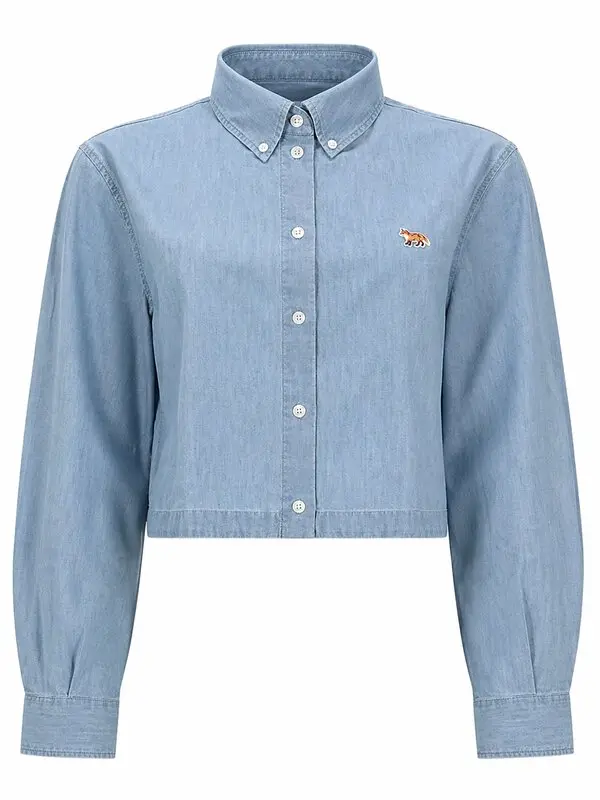Maison Kitsuné Cropped Baby Fox Shirt