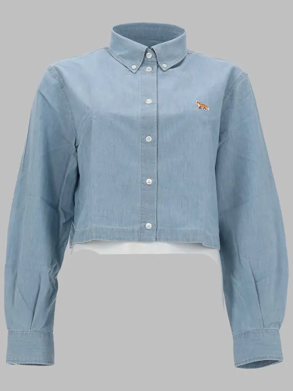 Maison Kitsuné Cropped Baby Fox Shirt