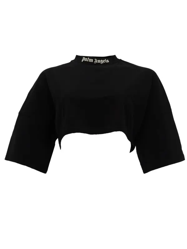 Palm Angels Cropped Logo T-shirt