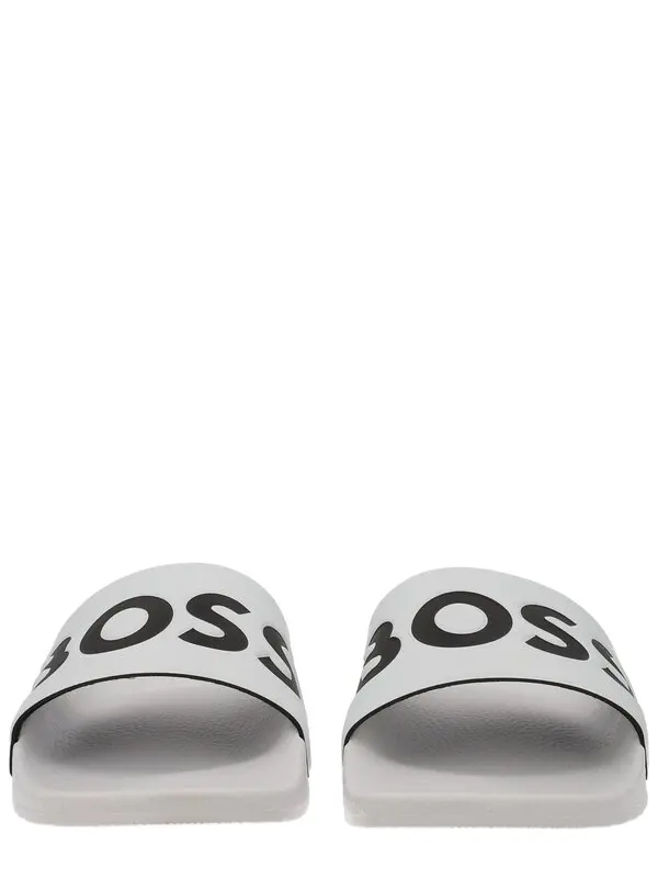 BOSS Aryeh" Slide Sandals - White