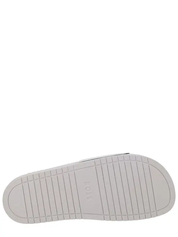 BOSS Aryeh" Slide Sandals - White
