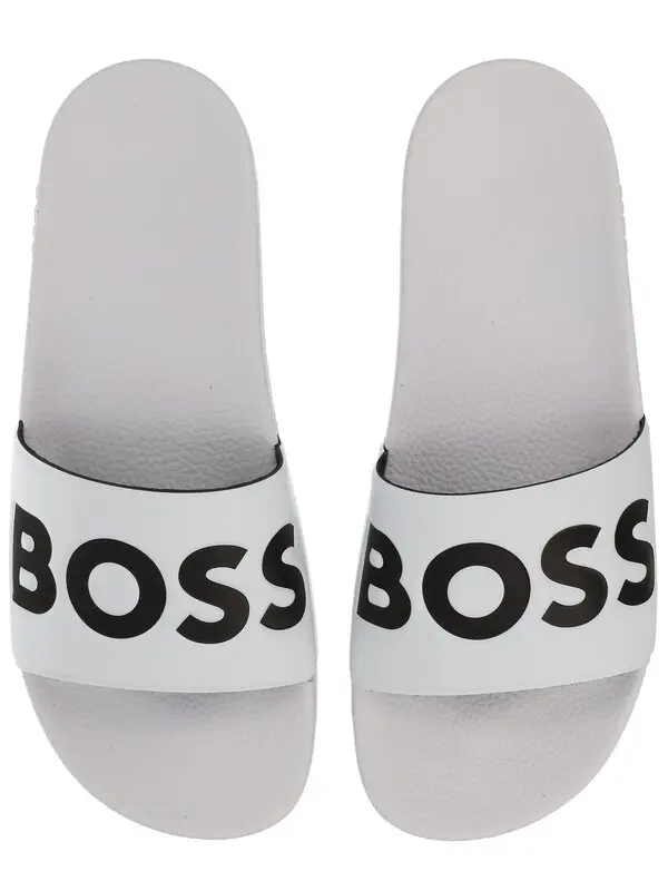BOSS Aryeh" Slide Sandals - White