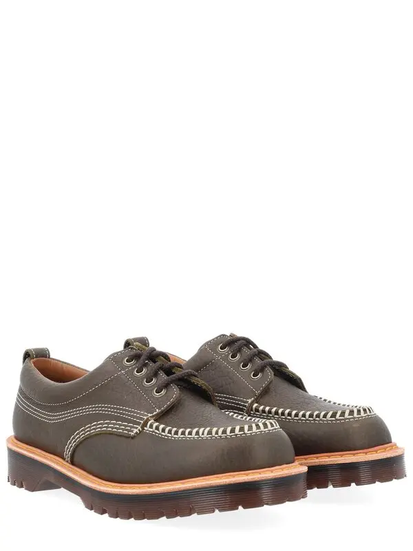 Dr. Martens Lowell Moc Toe Lace Up Shoes - Brown