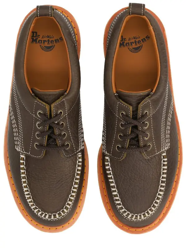 Dr. Martens Lowell Moc Toe Lace Up Shoes - Brown