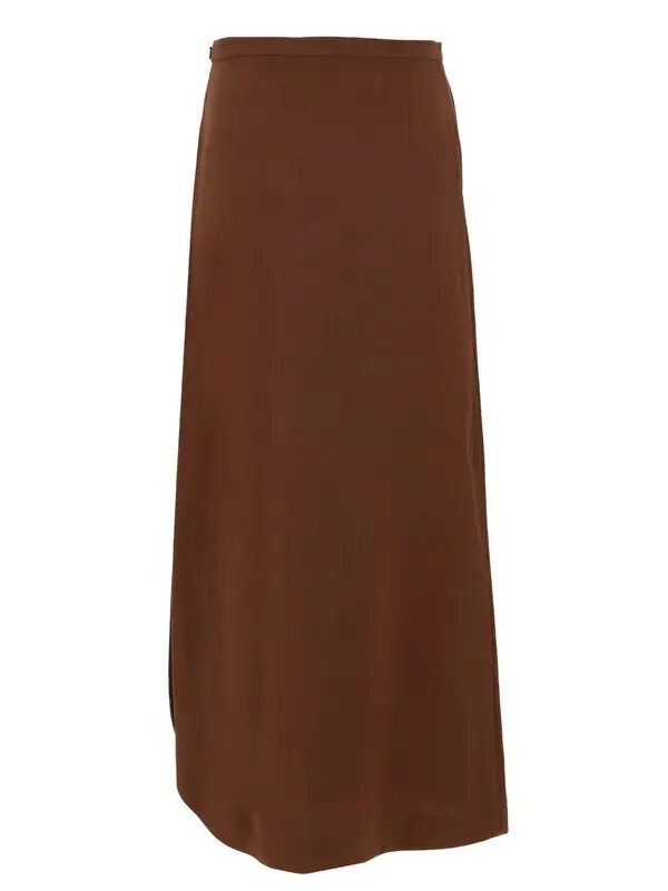 Max Mara Viscose And Linen Canvas Skirt