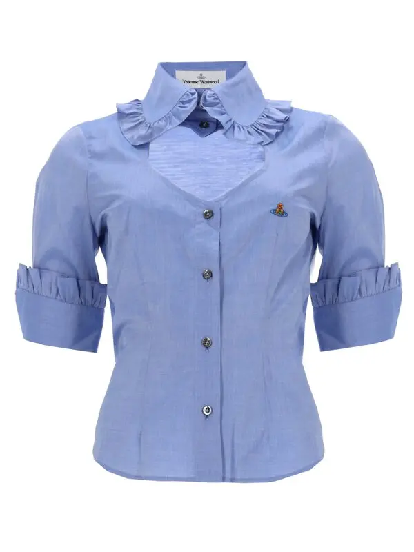 VIVIENNE WESTWOOD Toulouse Frill Shirt - Blue