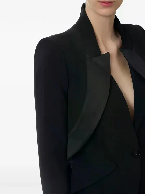 Elisabetta Franchi Single-breasted Jacket With Satin Lapels