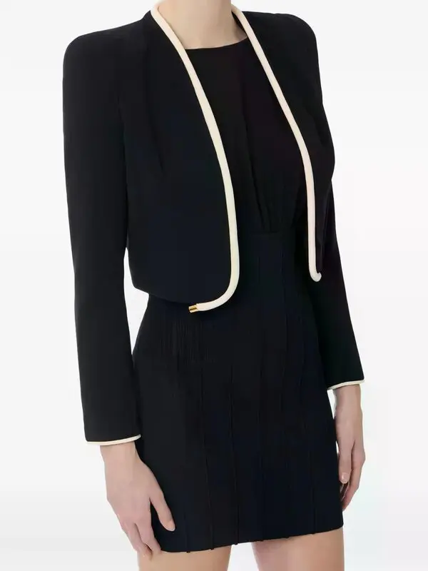 Elisabetta Franchi 3d Piping-detail Jacket