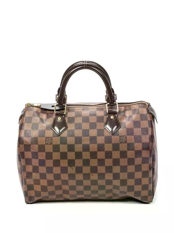 LOUIS VUITTON Speedy 30 Damier Ebène Handbag - Brown