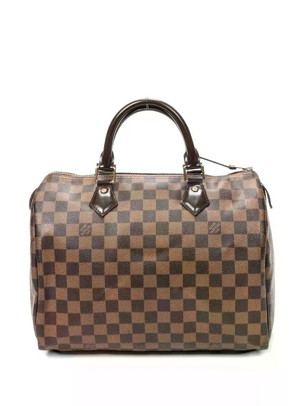LOUIS VUITTON Speedy 30 Damier Ebène Handbag - Brown