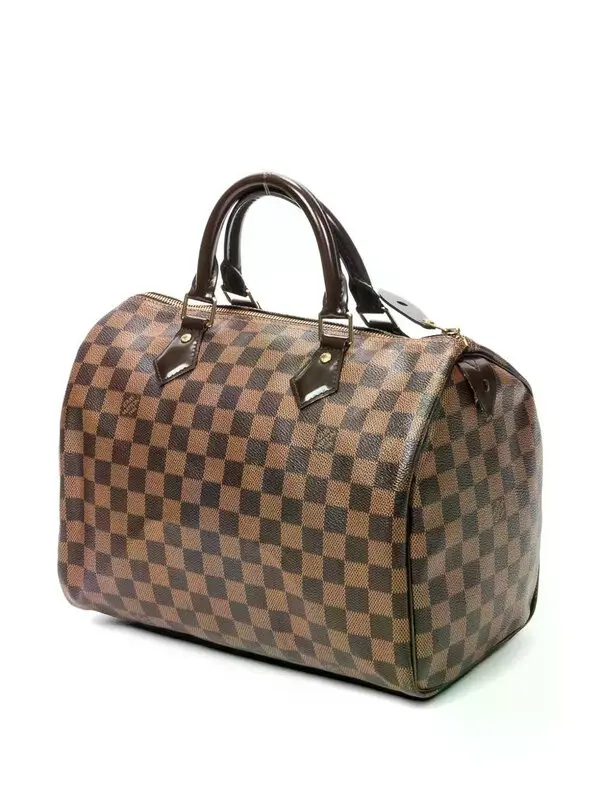 LOUIS VUITTON Speedy 30 Damier Ebène Handbag - Brown