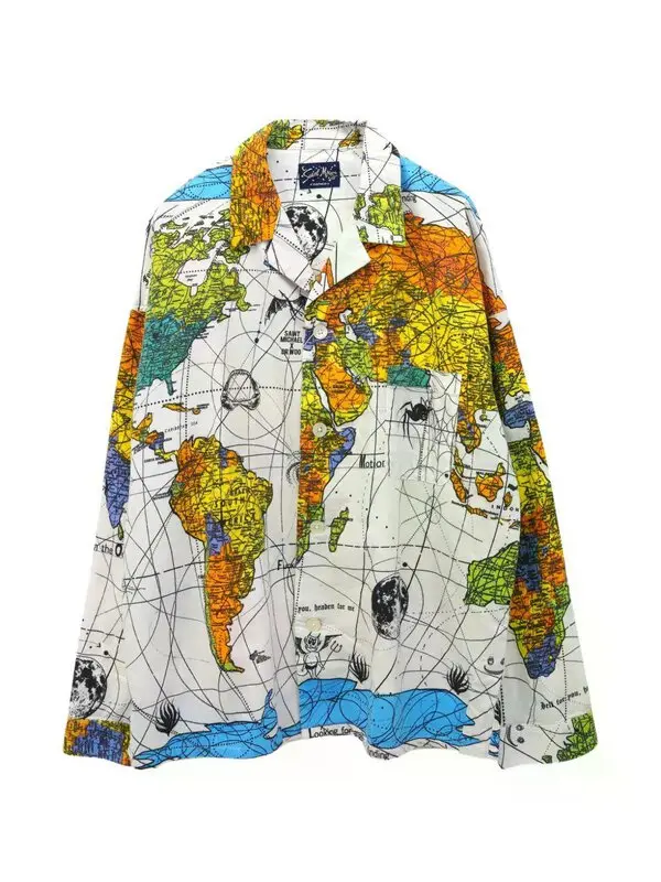 SAINT MXXXXXX World-map Print Shirt