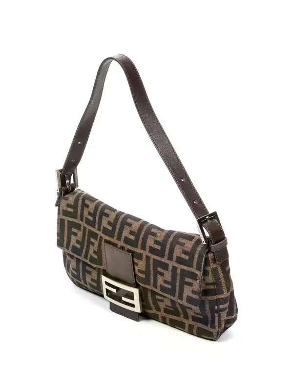 Fendi Zucca Baguette Shoulder Bag - Brown