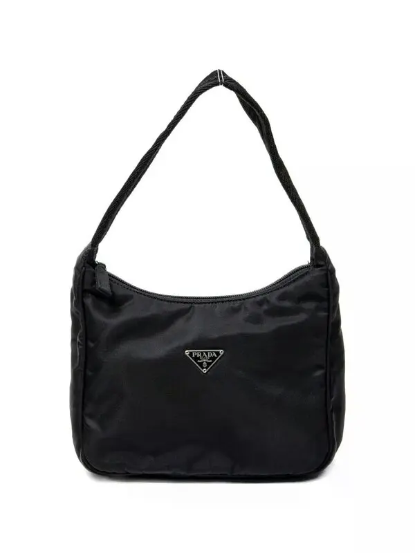 Prada Logo Plaque Top Handle Bag