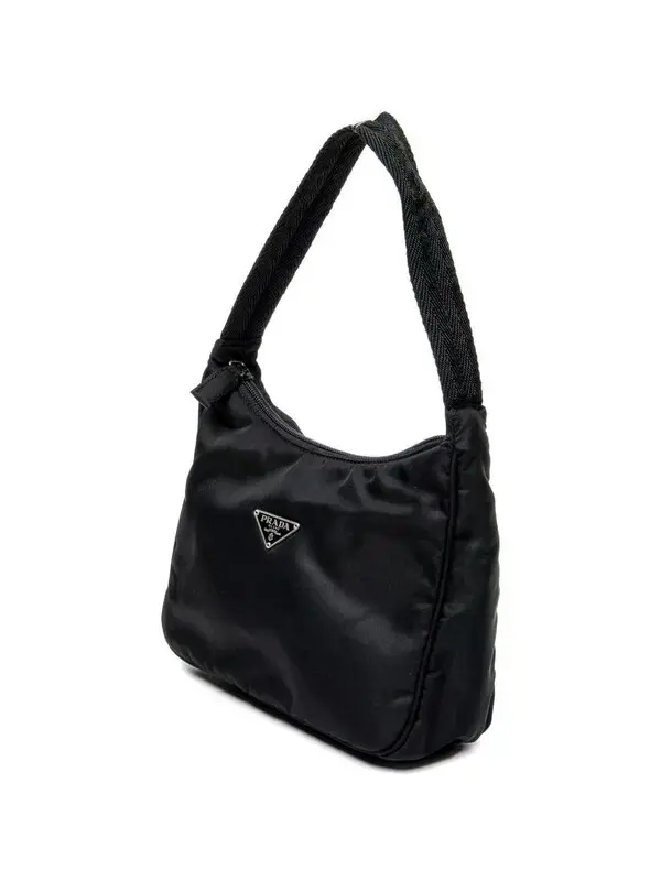 Prada Logo Plaque Top Handle Bag