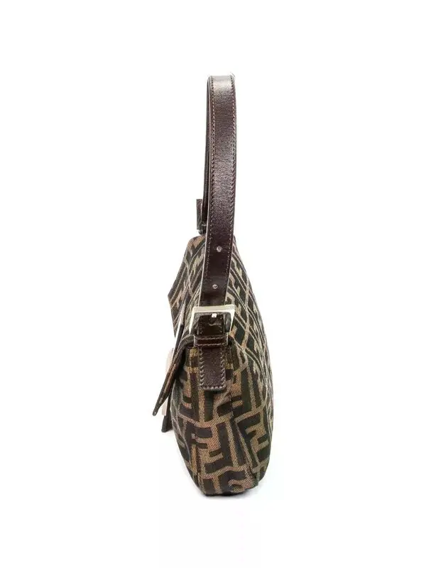 Fendi Zucca Baguette Handbag - Brown