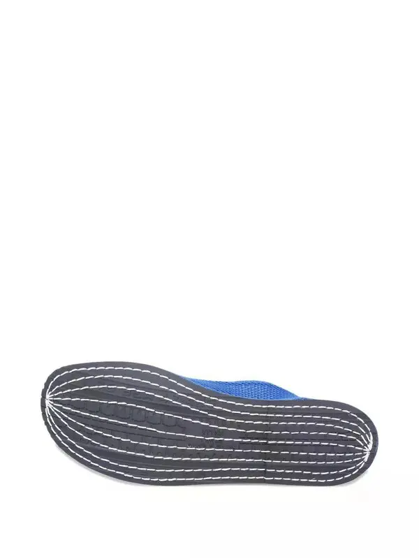 DROGHERIA CRIVELLINI Mesh Elastic-strap Ballet Flats - Blue