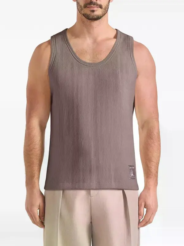 Manière De Voir Ribbed Cotton Vest