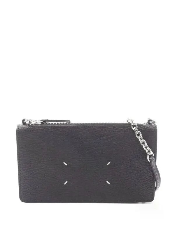 MAISON MARGIELA Leather Shoulder Bag - Black