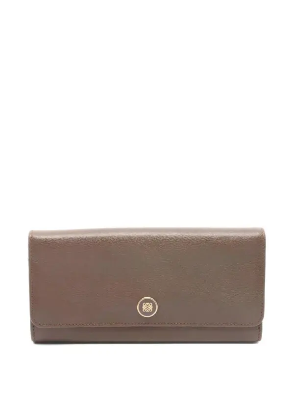 Loewe Anagram Bi-fold Wallet - Brown