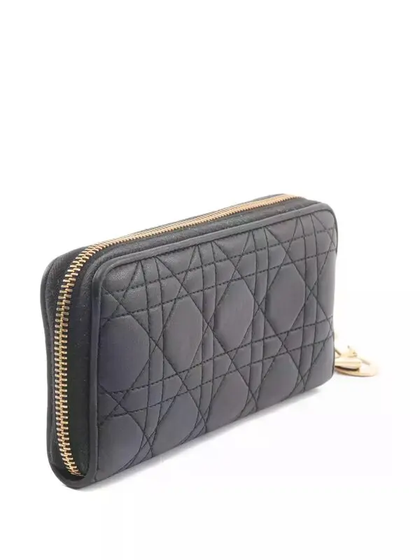Dior 2000s Lady Cannage Wallet - Black