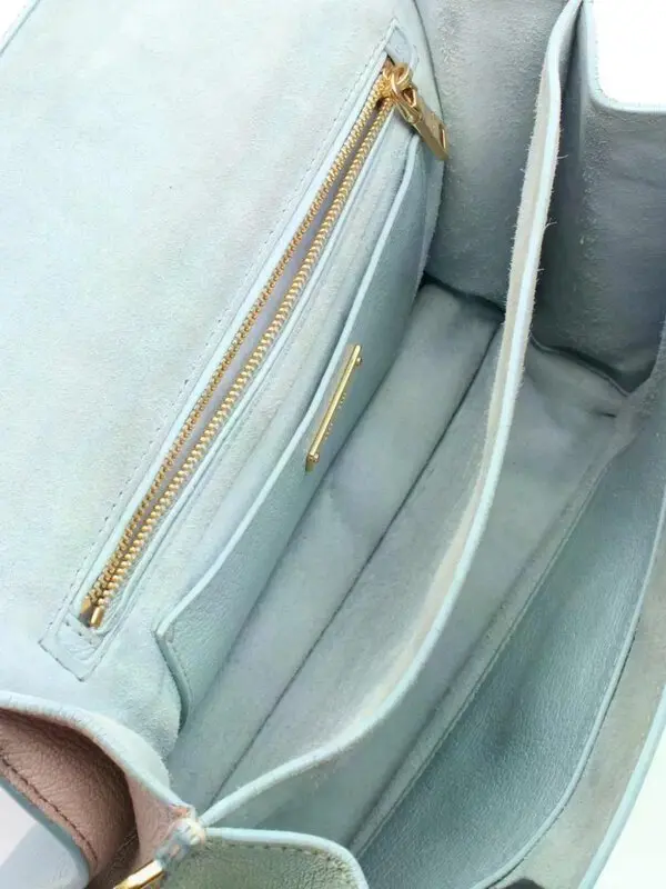 Miu Miu Madras Tote Bag - Blue