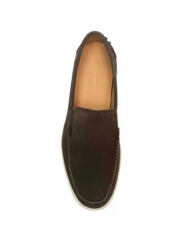 SERGIO MORETTI FIRENZE Suede Slip-on Loafers