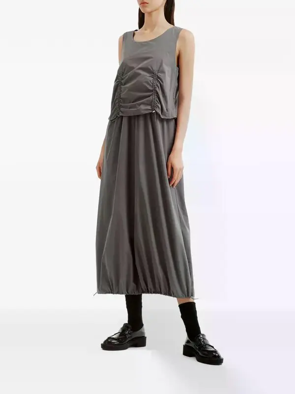 TOUT A COUP Ruched Drawstring Dress