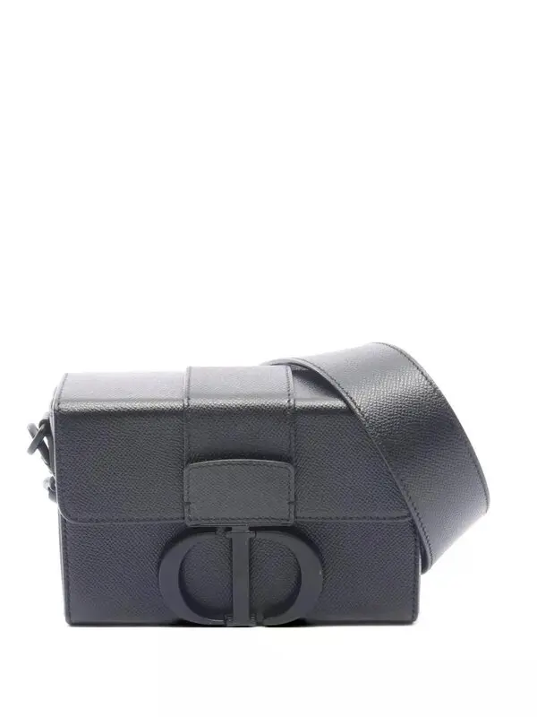 Dior 30 Montaigne Box Shoulder Bag - Black