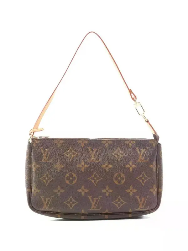 LOUIS VUITTON Monogram Pochette Accessories Shoulder Bag - Brown