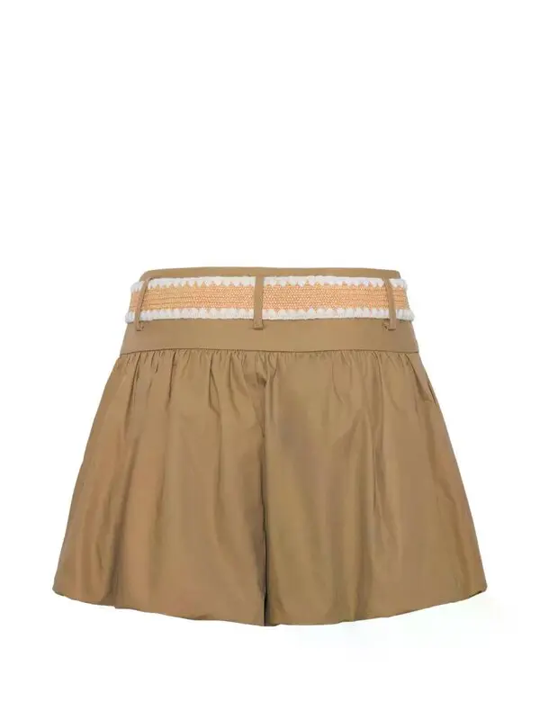 Cara Cara Belted Bubble-hem Shorts
