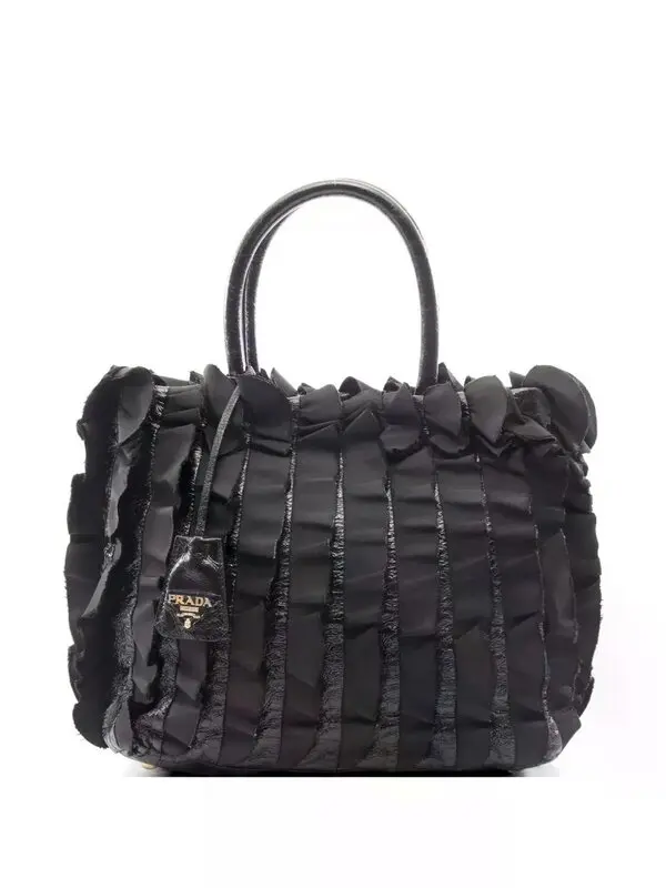Prada 2000s Frilled Tote Bag