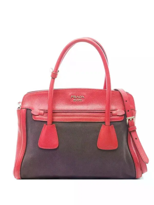 Prada Logo Plaque Handbag