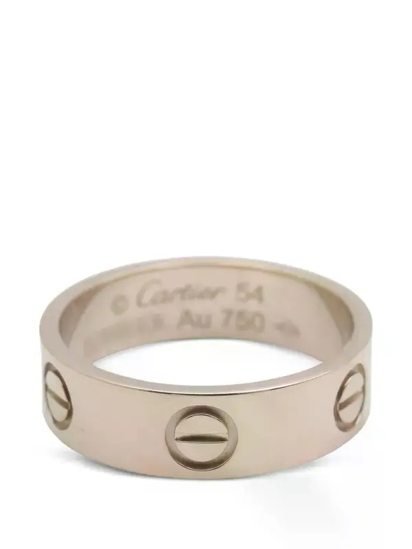 Cartier 18kt White Gold Love Ring - Silver