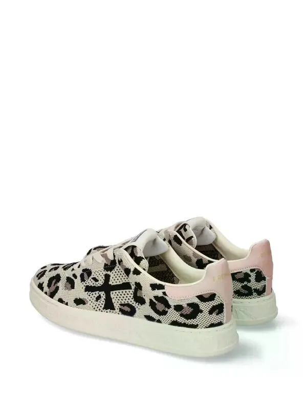 Premiata Quinnd Leopard Print Sneakers - Neutrals