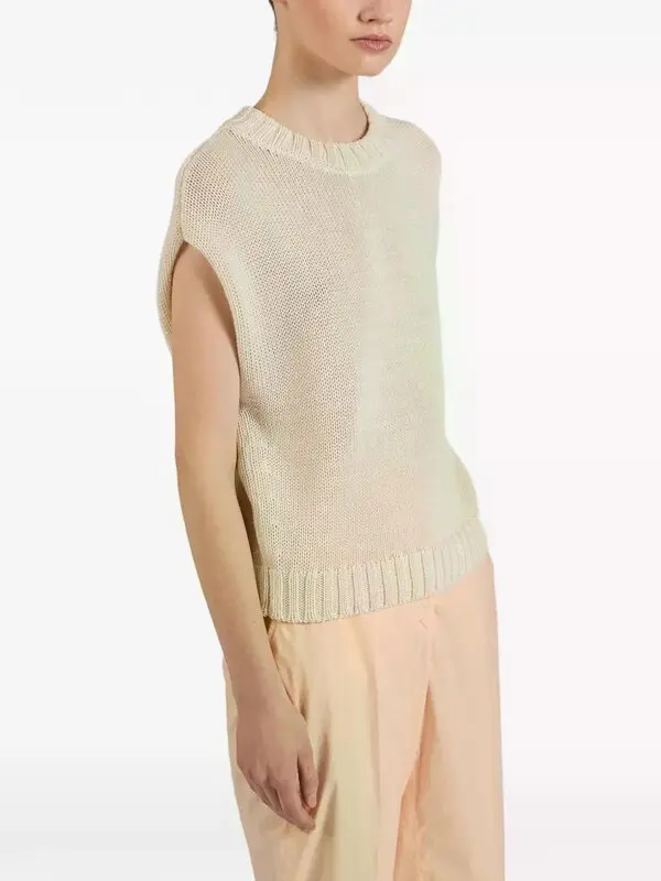 SLOWEAR Zanone Sleeveless Cotton Knit Top