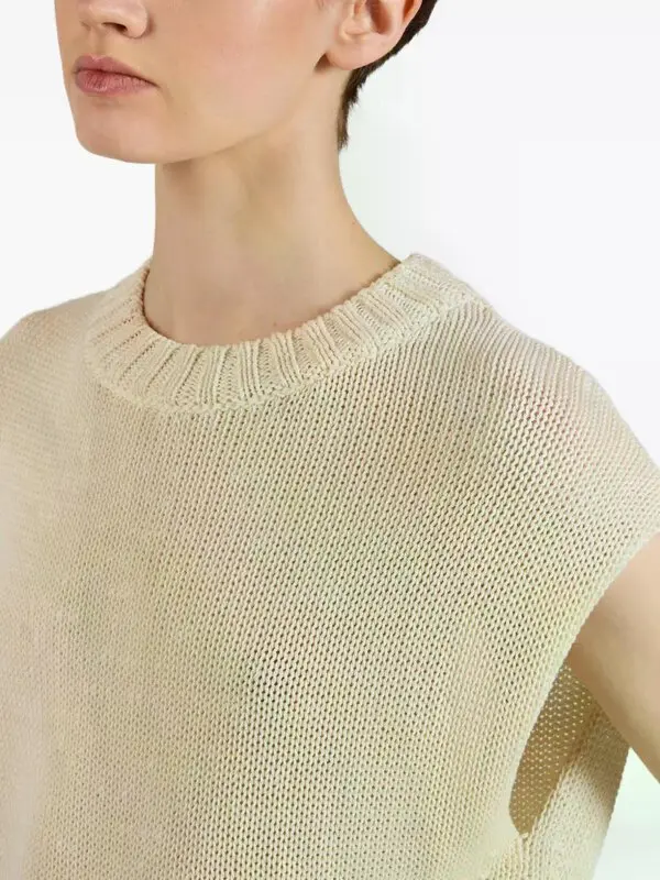 SLOWEAR Zanone Sleeveless Cotton Knit Top