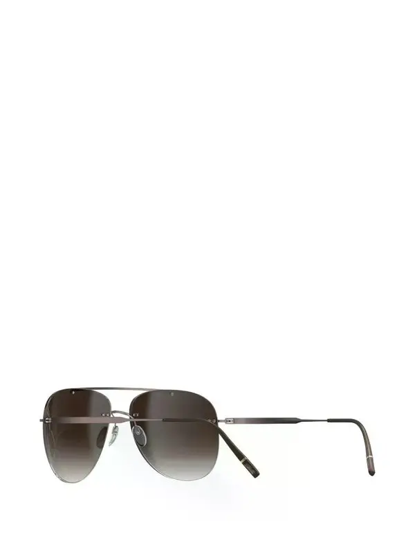 SILHOUETTE Rimless Pilot-frame Sunglasses