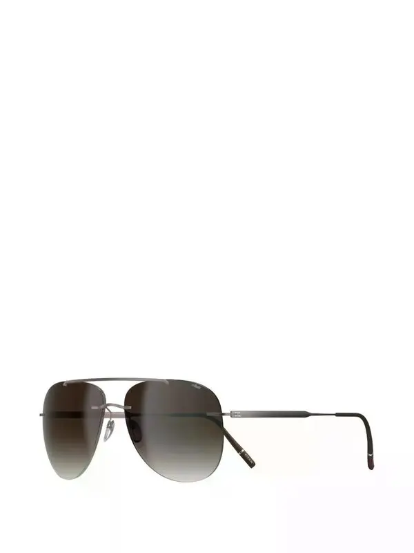 SILHOUETTE Rimless Pilot-frame Sunglasses