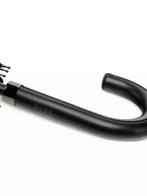 BOSS Check-pattern Curved-handle Umbrella