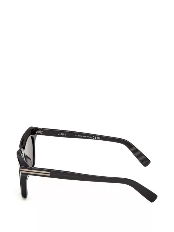 Zegna Rectangle Frame Sunglasses