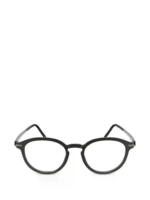 SILHOUETTE Round Frame Glasses - Black